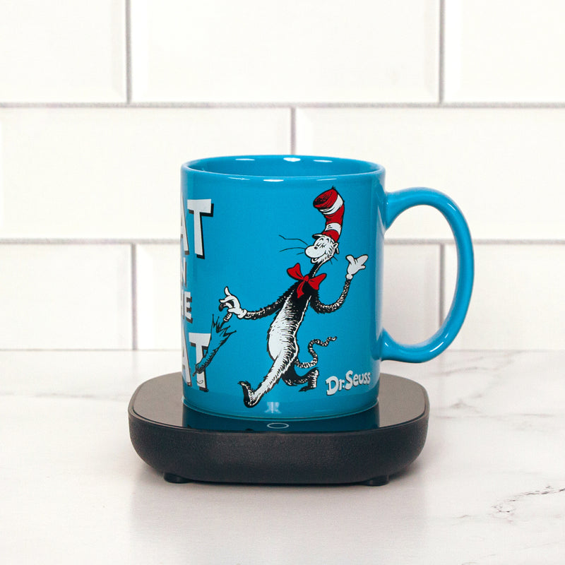 Dr. Seuss Cat In The Hat 12oz Mug with Warmer - Uncanny Brands