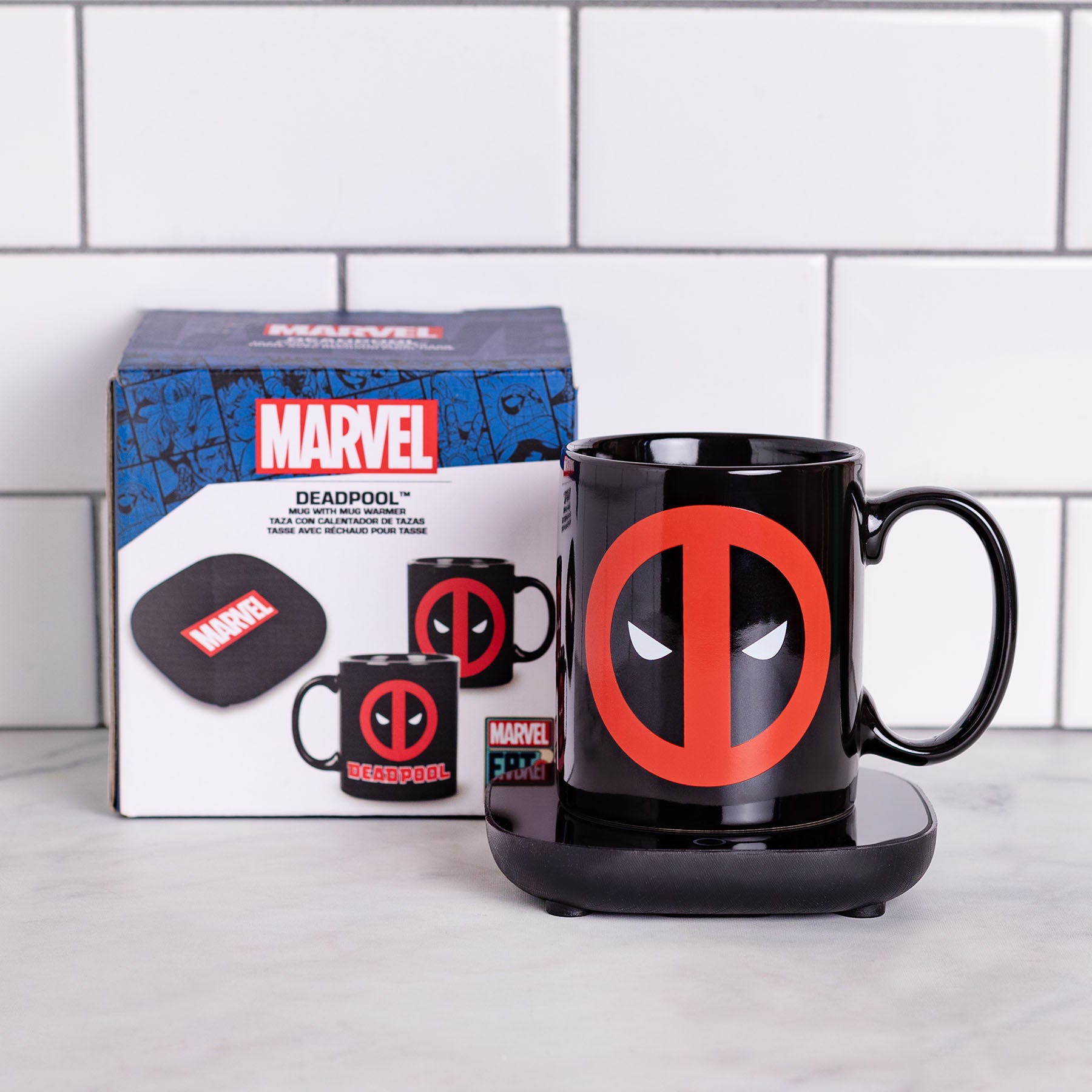 Marvel Deadpool 12oz Mug Warmer Set - Uncanny Brands